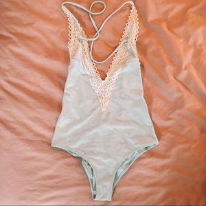 H&M | Swim | One Piece Light Teal Bathing Suit | Poshmark